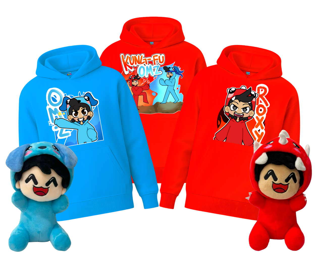 Omz & Roxy Plush & Hoodie Bundle